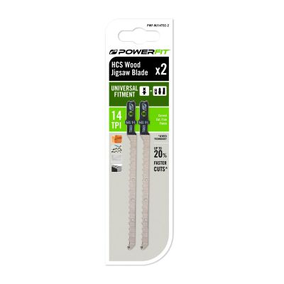 PowerFit 14TPI Scroll Jigsaw Blade 2PK
